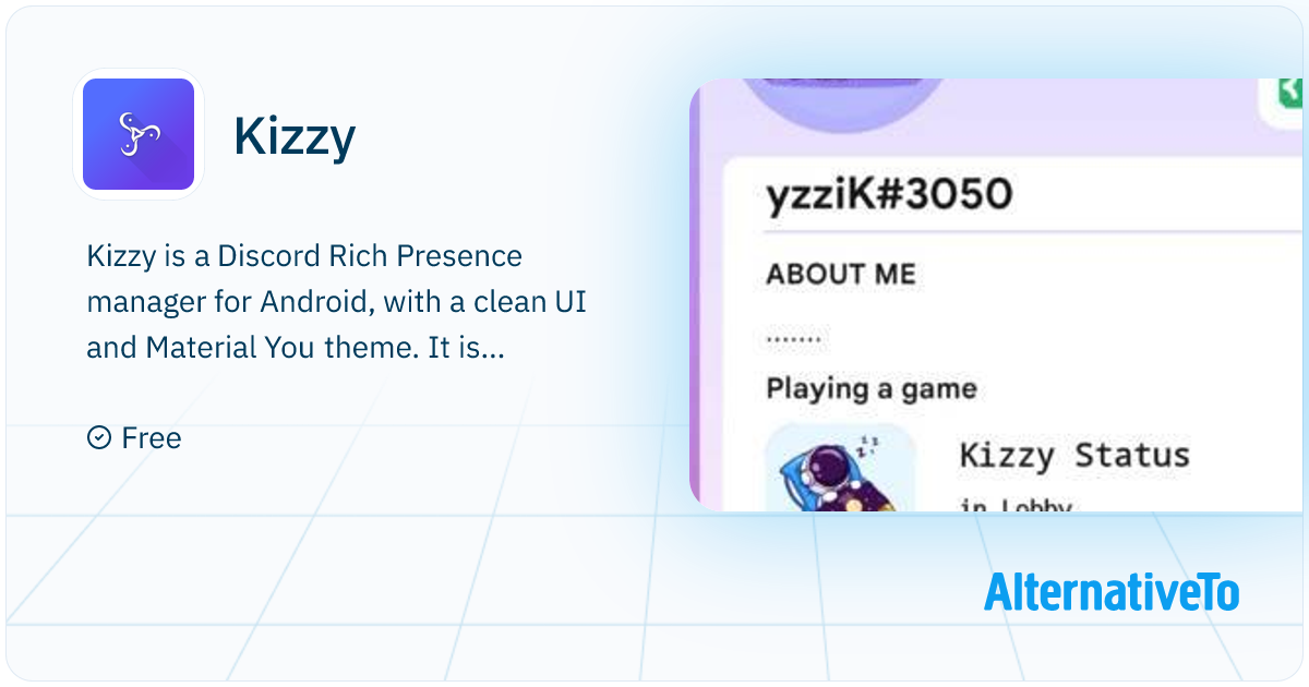 Kizzy: Custom rich presence tool that provides your with a variety of ...