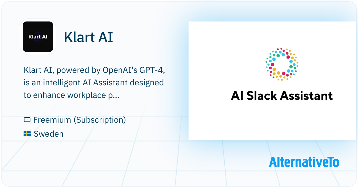 Klart AI: : Your AI-powered ally for productivity, integrating with key ...