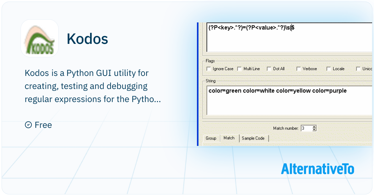 Kodos: Python GUI utility for creating | AlternativeTo