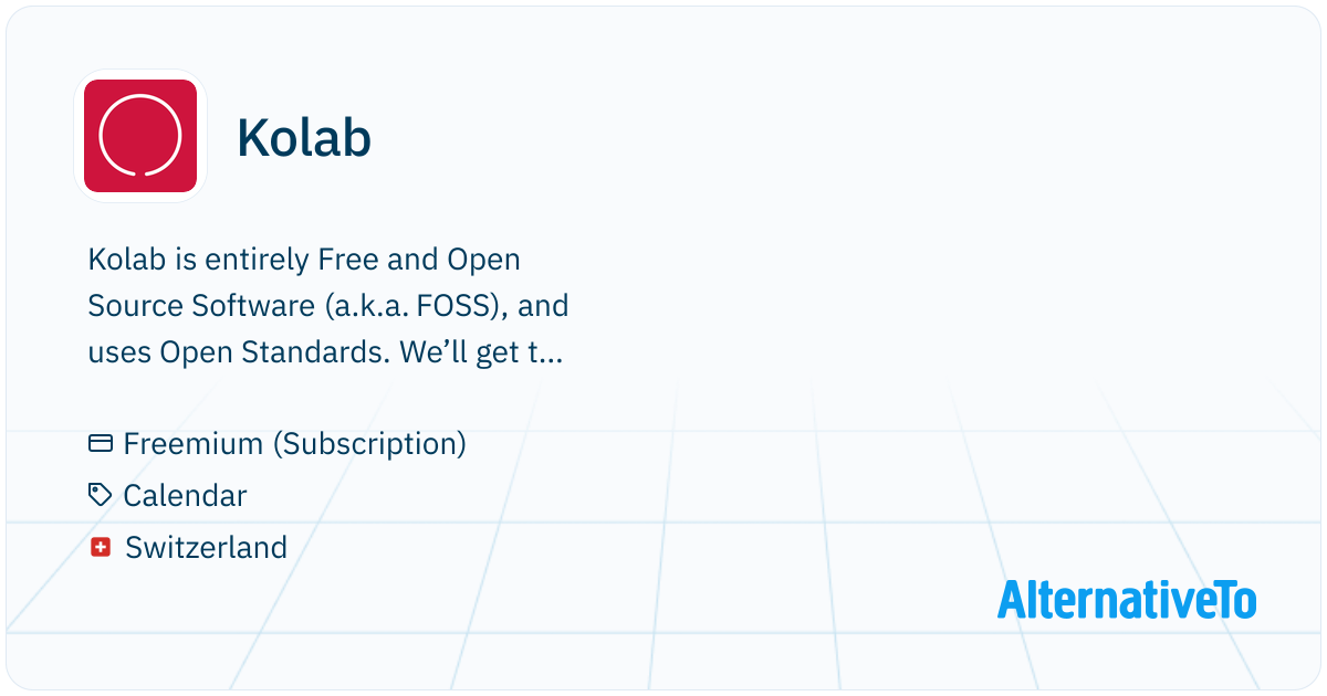 Kolab: Provides a FOSS communication & collaboration solution that can ...