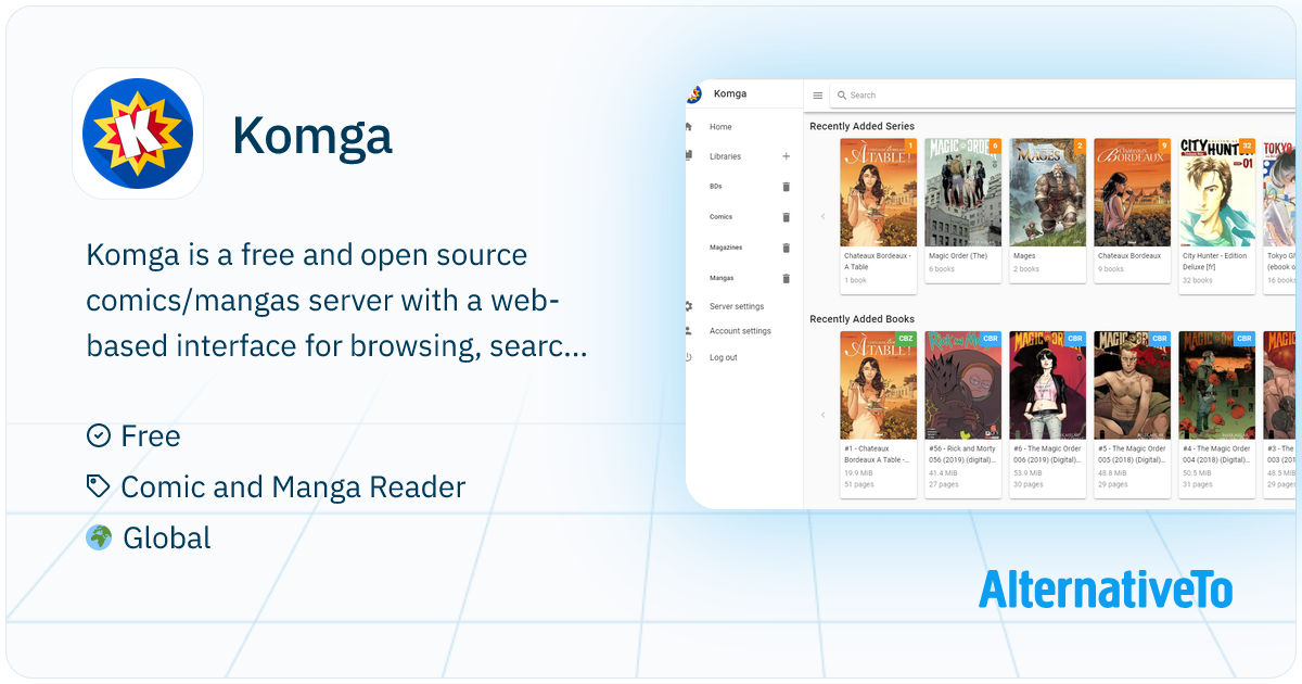 Komga: Media server for comics/mangas/BDs with API and OPDS support ...