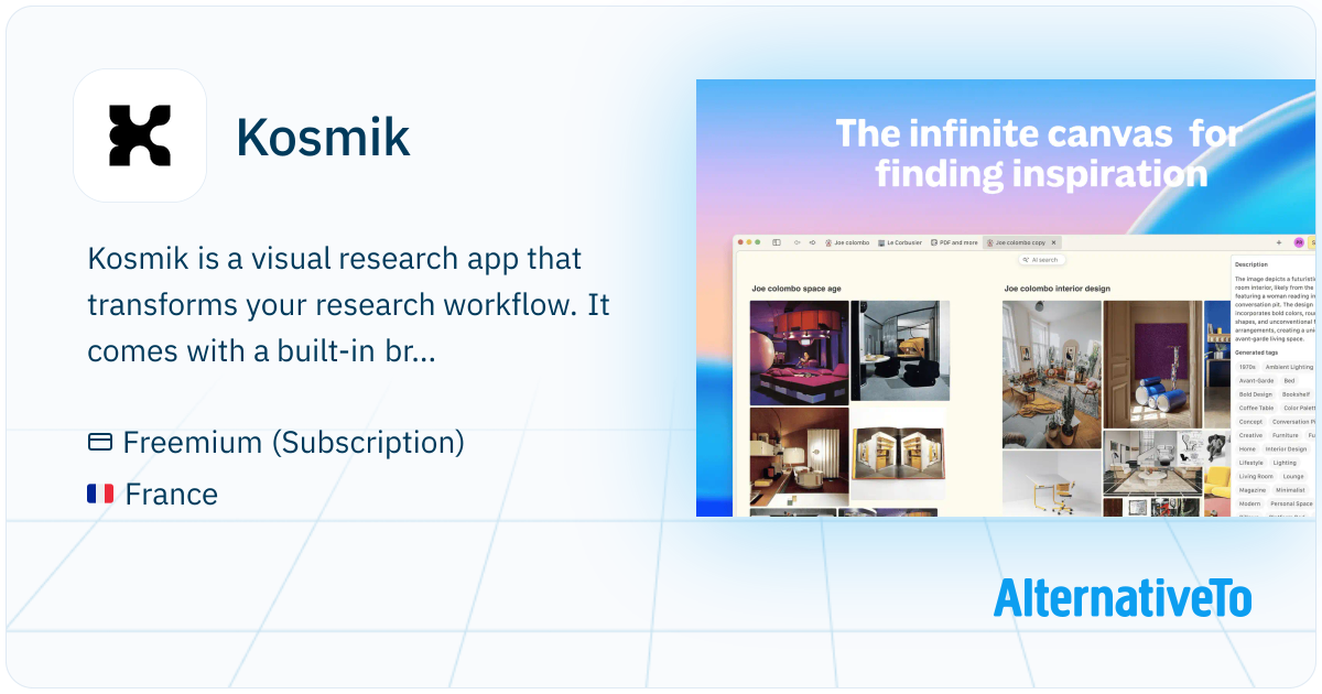 Kosmik: Visual research app that transforms | AlternativeTo