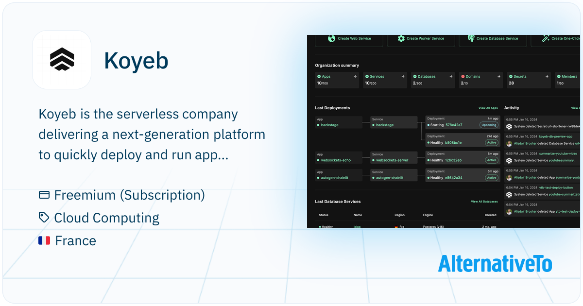 Koyeb: The serverless company delivering a next-generation platform to ...
