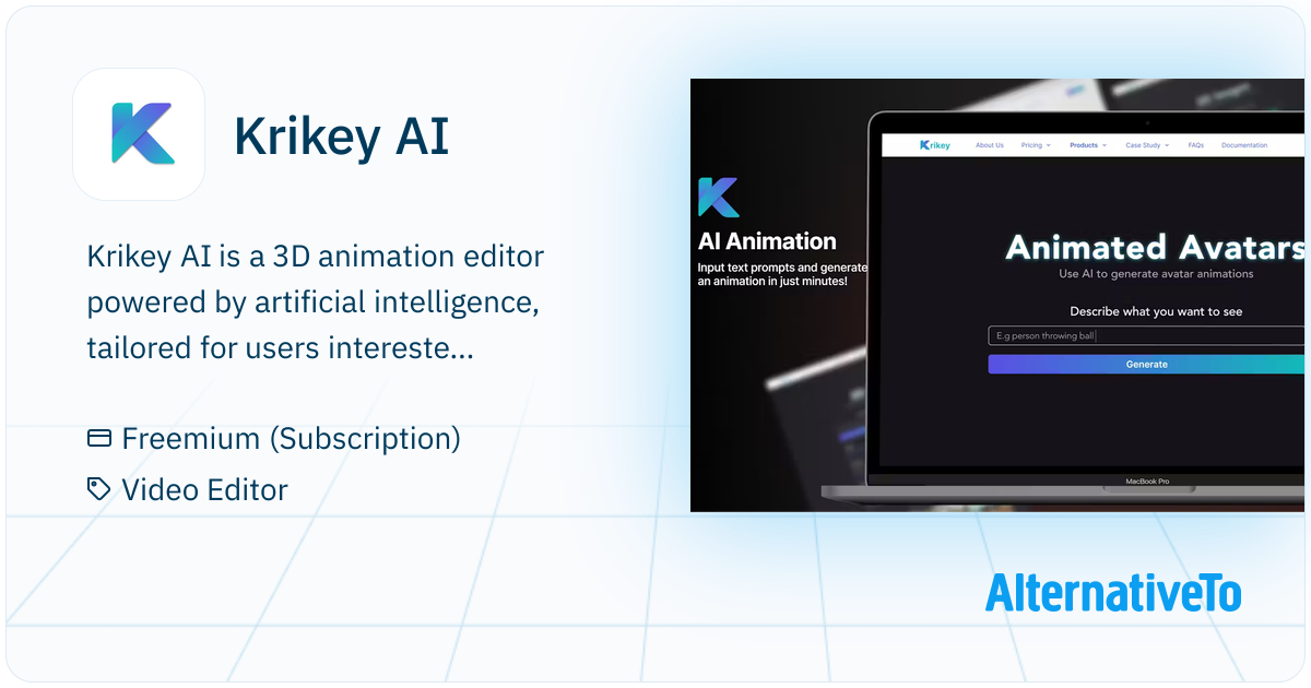 Krikey AI: Animation Creator is a 3D animation editor powered by AI ...
