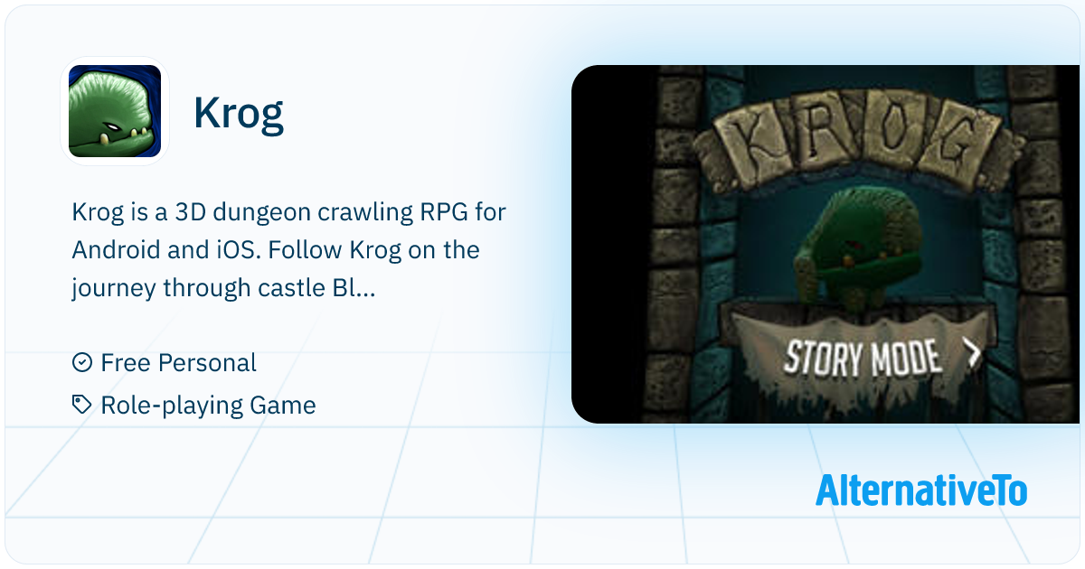 Krog: An adventure game where the player controls a creature named Krog ...