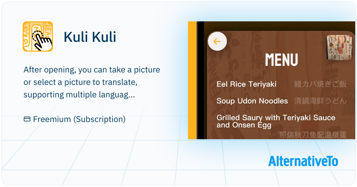 Kuli Kuli: AI menu translation app to help you find your favorite ...