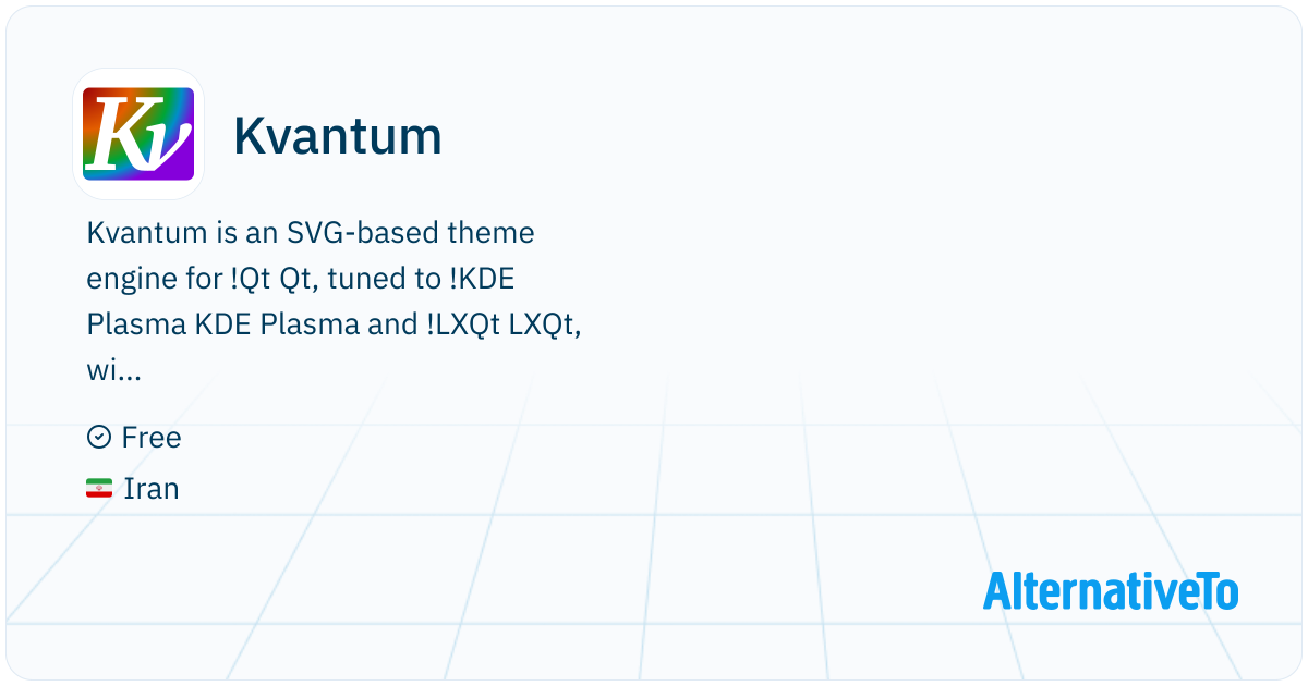 Kvantum: A Linux SVG-based theme engine for Qt and KDE | AlternativeTo