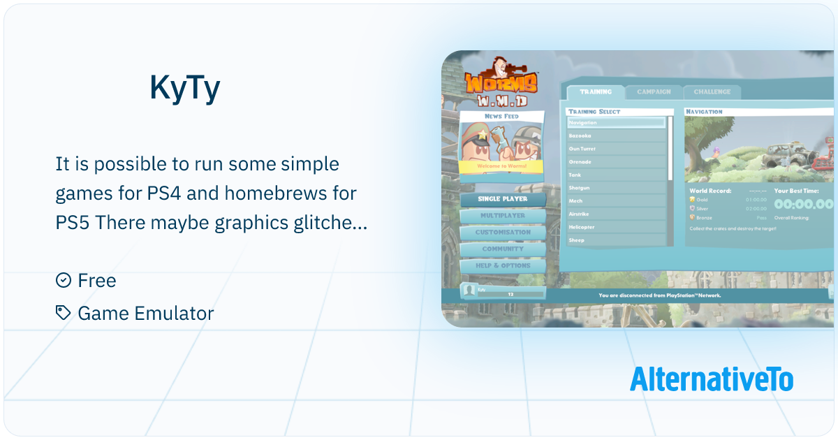 KyTy: It is possible to run some simple games for PS4 | AlternativeTo