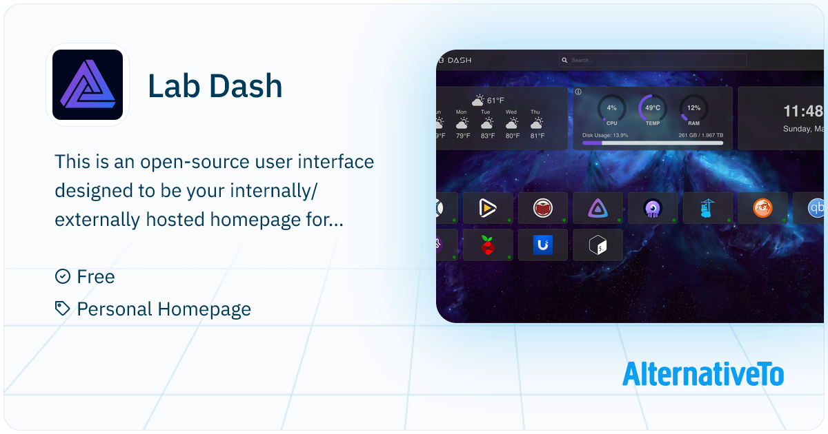 Lab Dash: An open-source user interface designed to manage your server ...