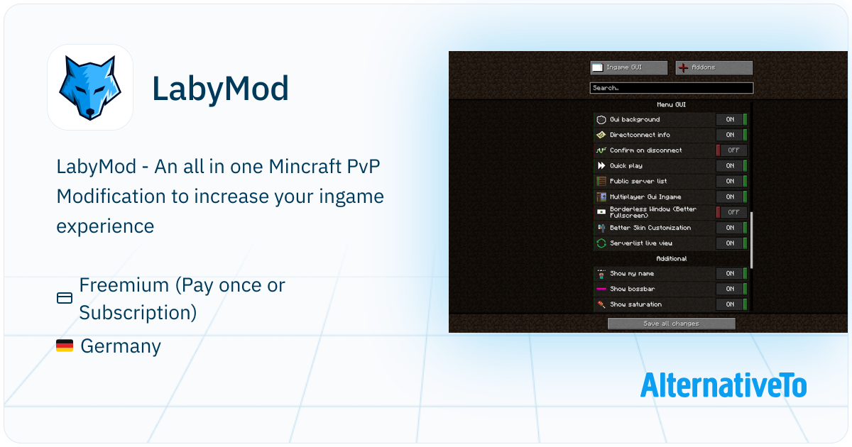 LabyMod: It's a free client/mod for Minecraft. | AlternativeTo