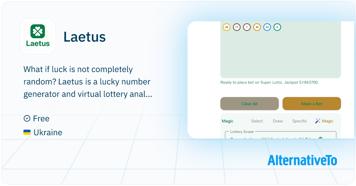 Laetus: An experimental platform for generating lottery numbers and ...