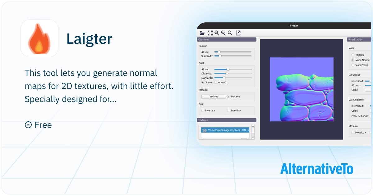 Laigter: Normal map generator for 2d sprites | AlternativeTo