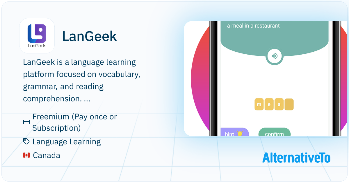 LanGeek: AI-based language learning platform that uses Artificial ...
