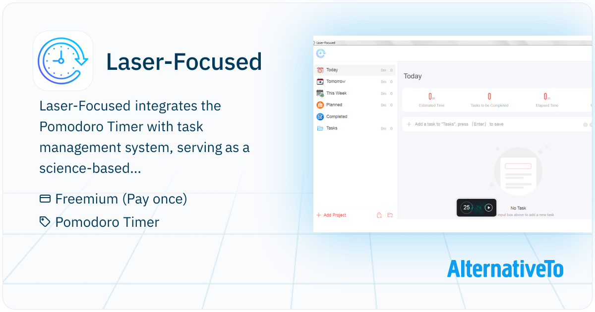 Laser-Focused: This chrome browser extension integrates the Pomodoro ...