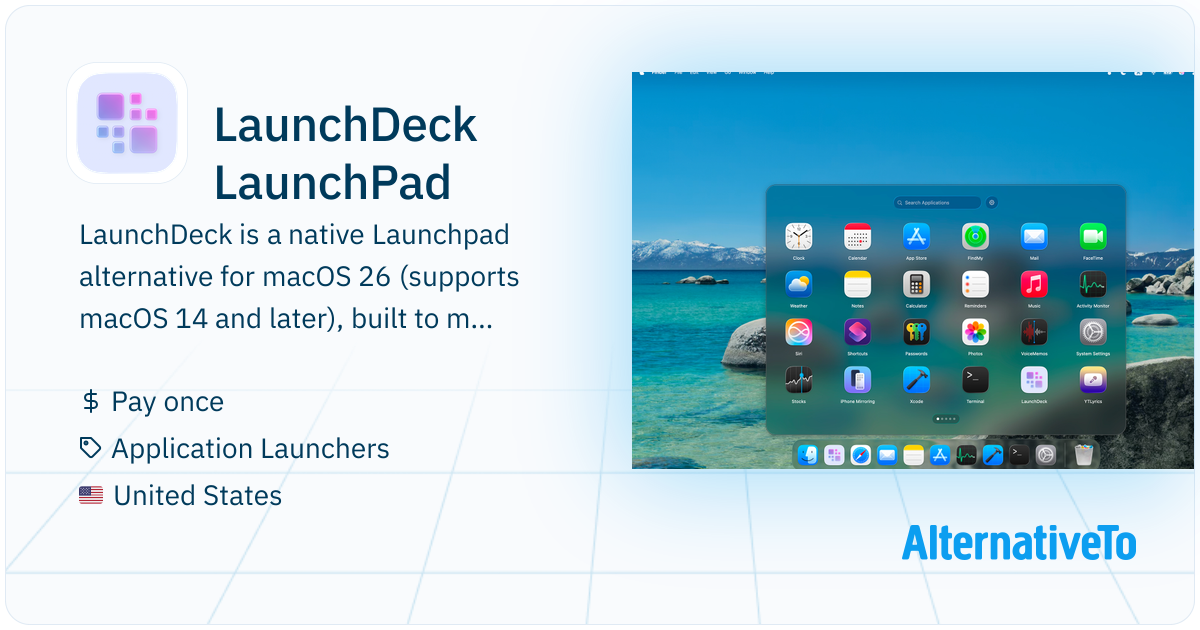 LaunchDeck LaunchPad: MacOS app launcher with fast access, layouts ...