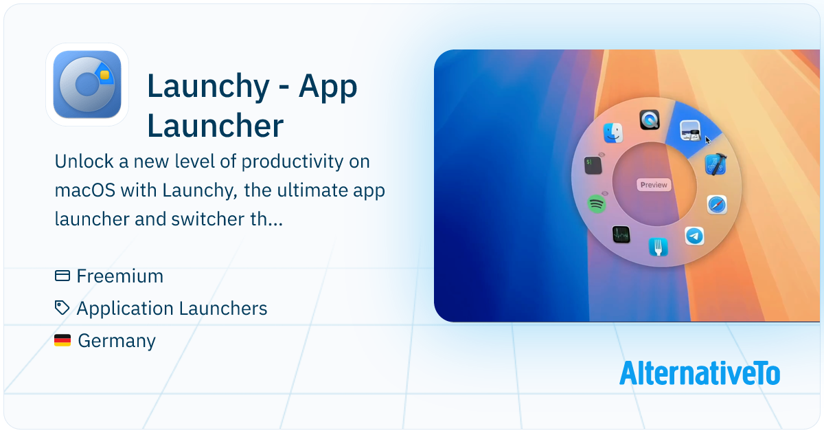 Launchy - App Launcher: Radial menu launcher for macOS offering ...