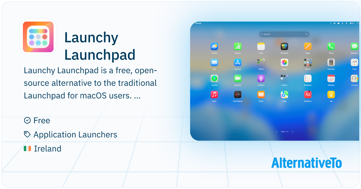 Launchy Launchpad: Open-source macOS launcher with grid, HUD, quick ...