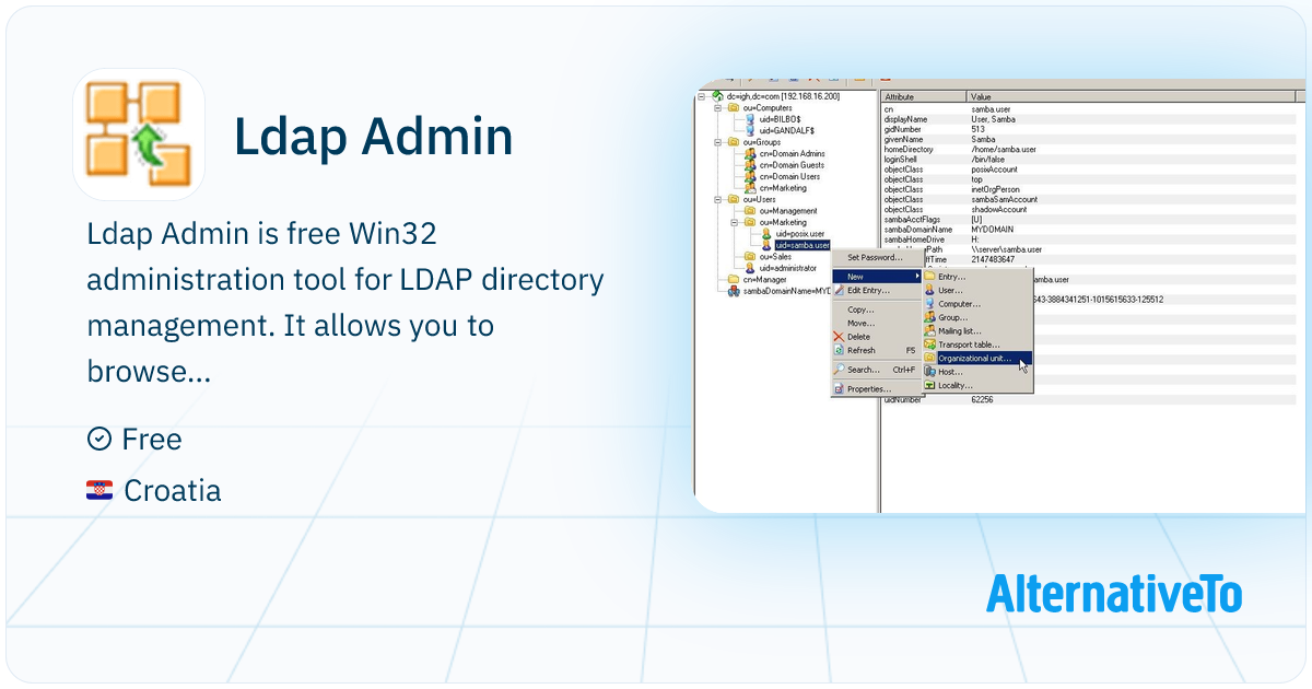Ldap Admin: Is free Win32 administration tool for | AlternativeTo