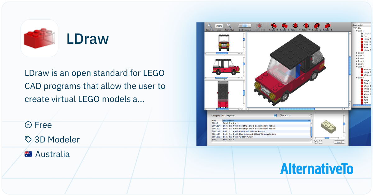 LDraw: Open standard for LEGO CAD programs | AlternativeTo