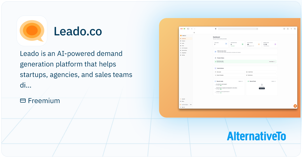 Leado.co: Leado helps founders and marketers find warm B2B leads ...