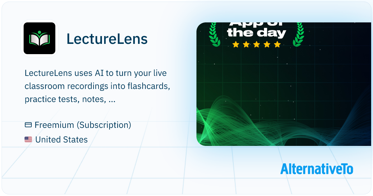 LectureLens: Instantly turn live-recorded lectures or uploaded files ...