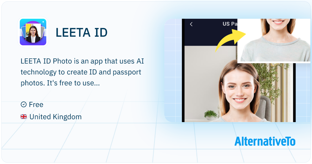 LEETA ID: AI-made passport photo, travel visa, ID Card. | AlternativeTo