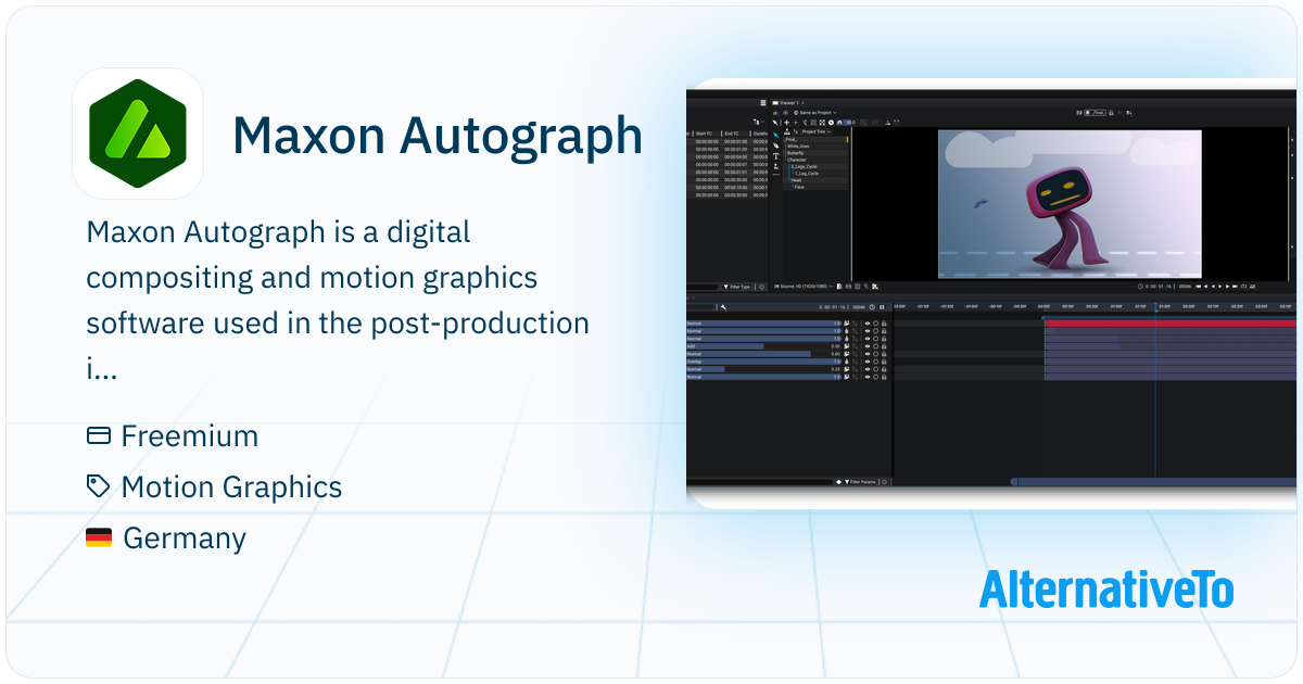 Maxon Autograph: 2D and 3D digital compositing and motion graphics ...