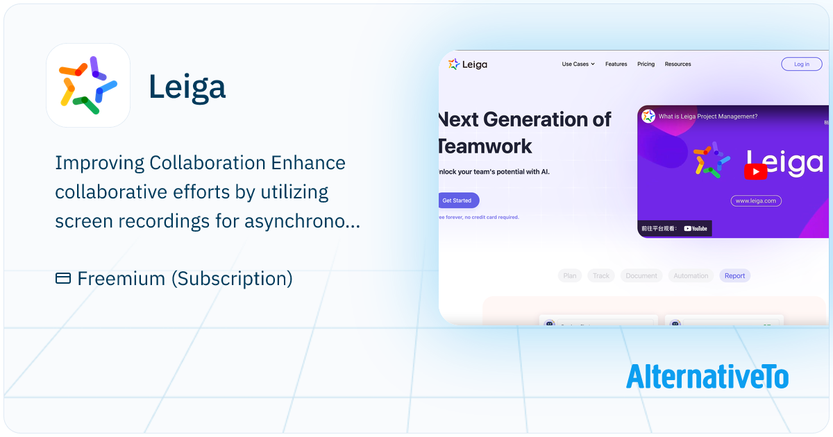 Leiga: SaaS product that uses AI to automatically manage your projects ...