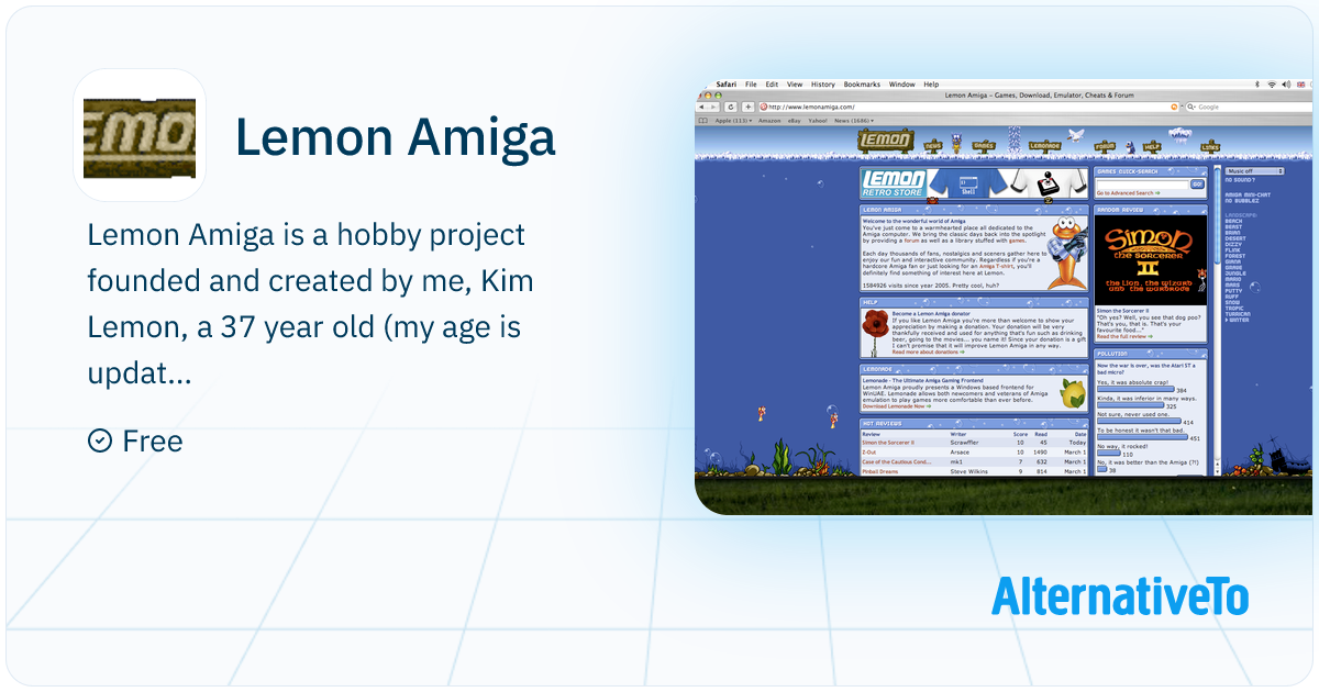 Lemon Amiga: An interactive Amiga game database containing reviews ...