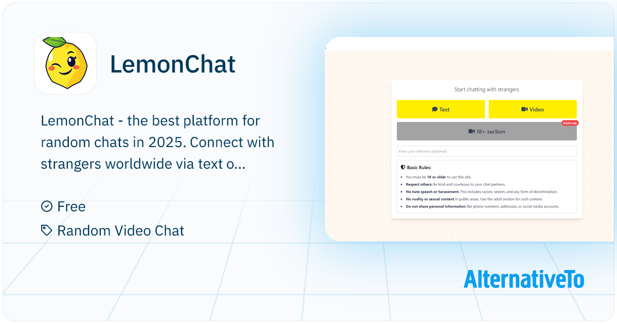 LemonChat: - the best platform for random chats in | AlternativeTo