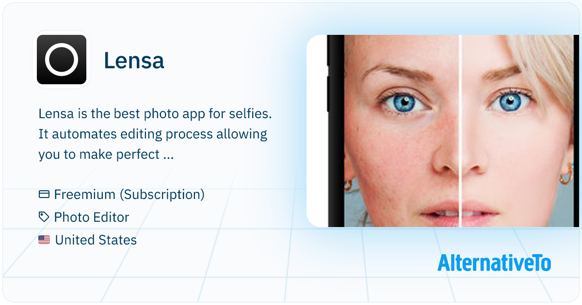 Lensa: AI powered photo editing app | AlternativeTo