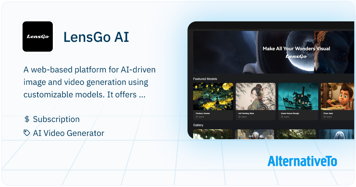 LensGo AI: A web-based AI platform that generates images and videos ...