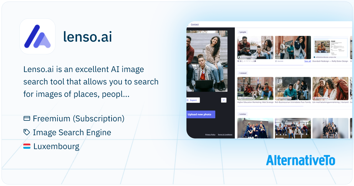 lenso.ai: Lenso.ai is an AI-Powered Reverse Image Search tool ...
