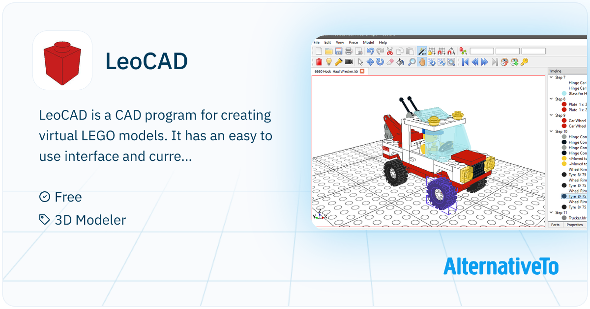 LeoCAD: CAD program for creating virtual LEGO models. | AlternativeTo
