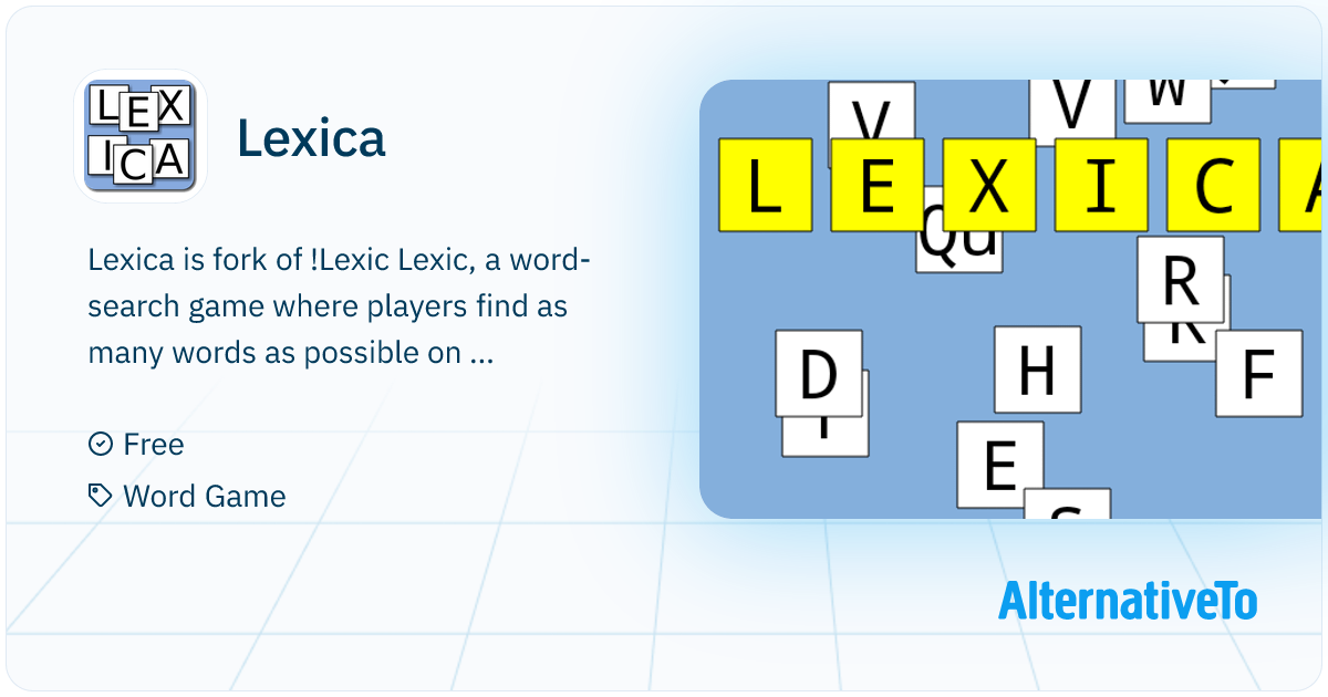 Lexica: An open source word-search game | AlternativeTo