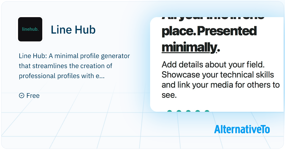Line Hub: A minimal profile generator tailored for the field of ...