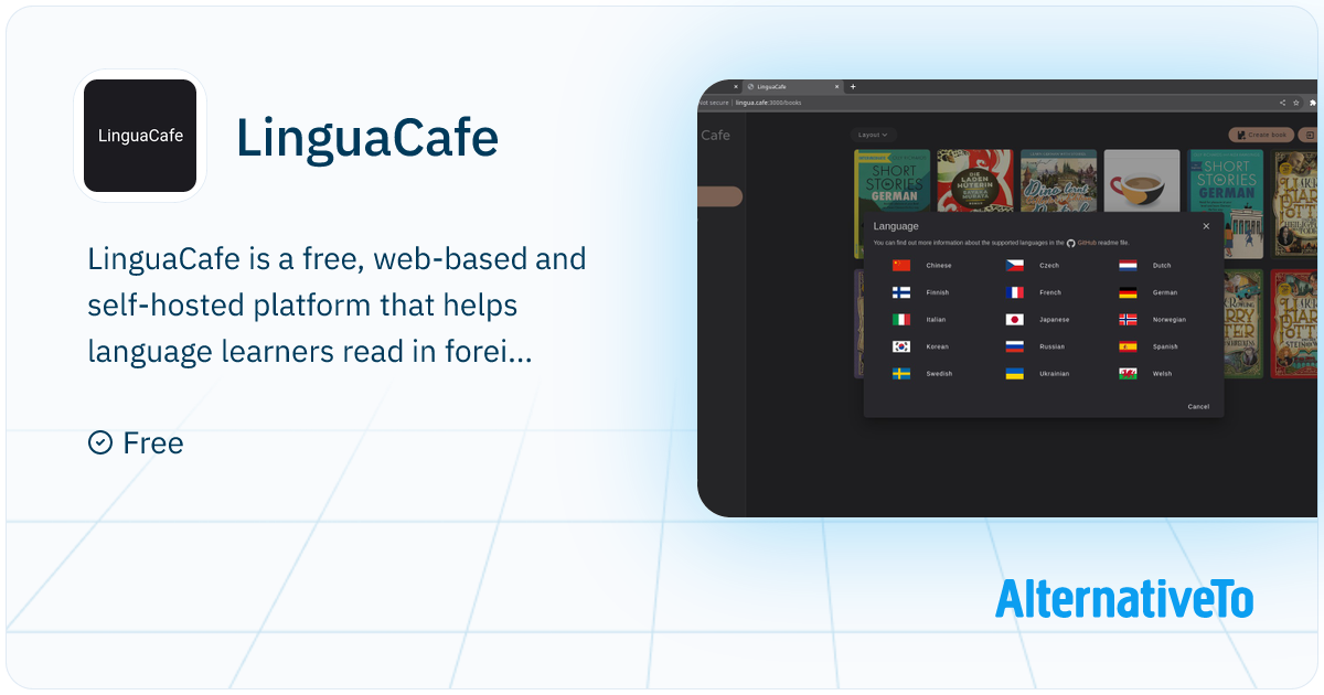 LinguaCafe : Self-hosted software that helps language learners read ...
