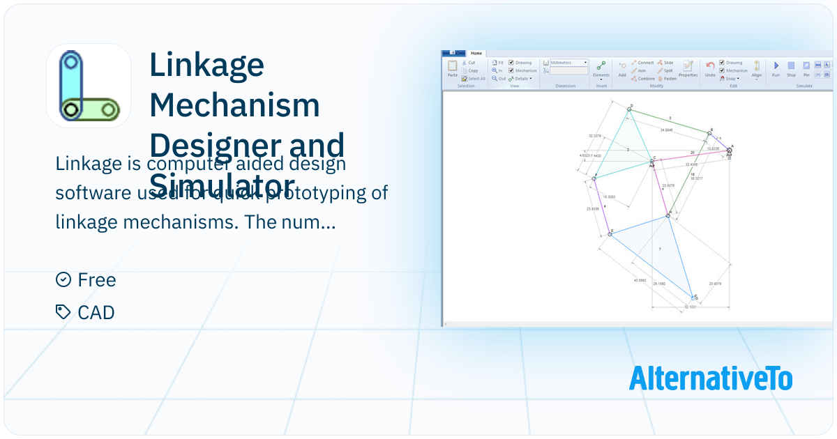 Linkage Mechanism Designer and Simulator: Linkage is computer aided ...