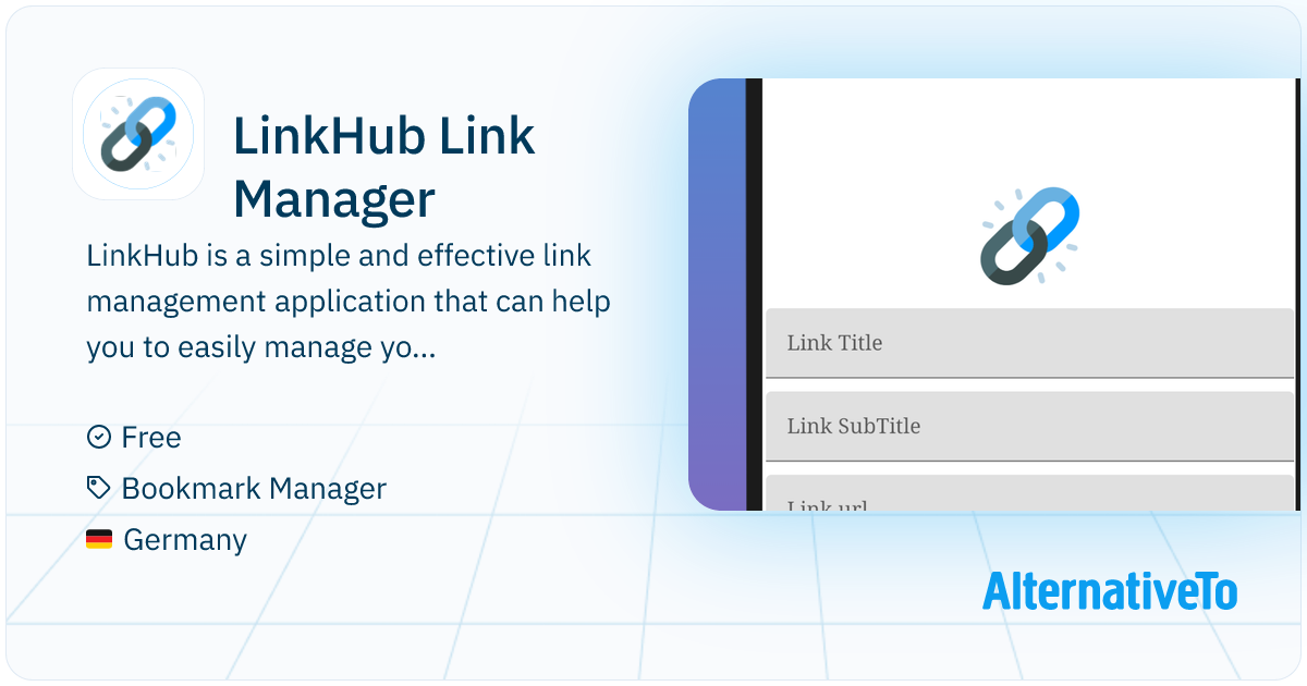 LinkHub Link Manager: LinkHub is a simple and effective link management ...