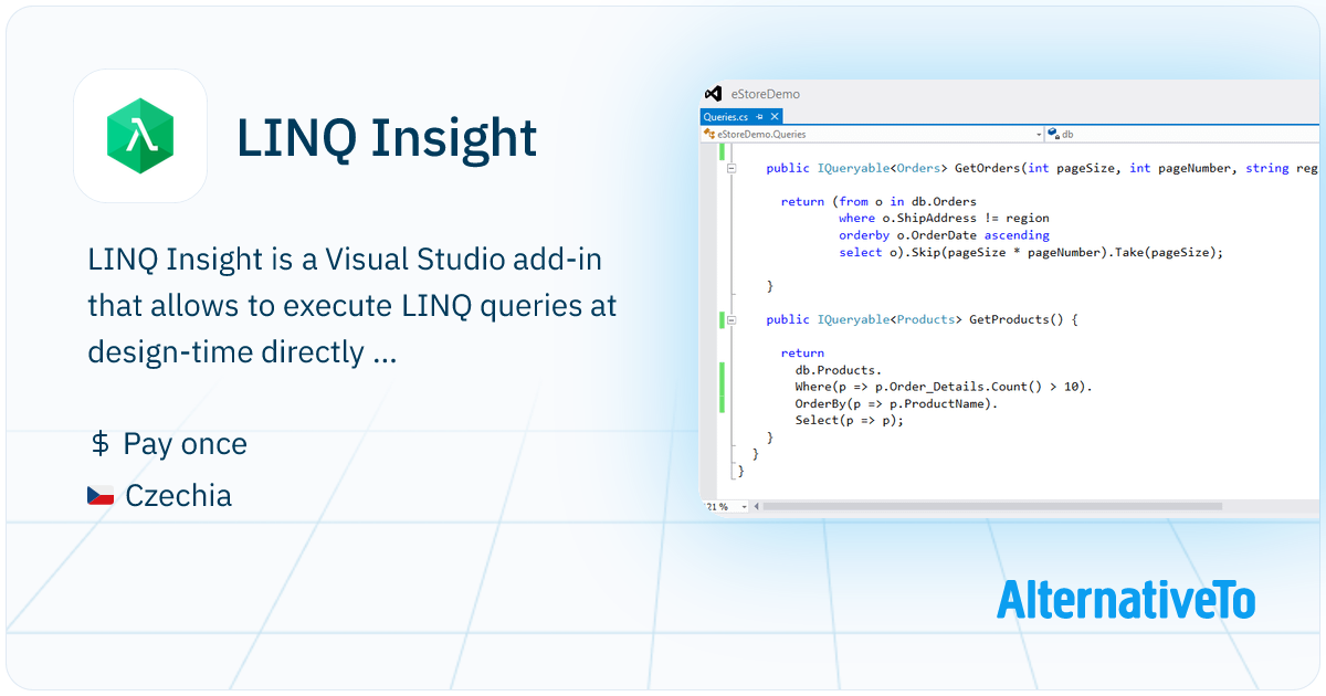 LINQ Insight: Visual Studio add-in that | AlternativeTo