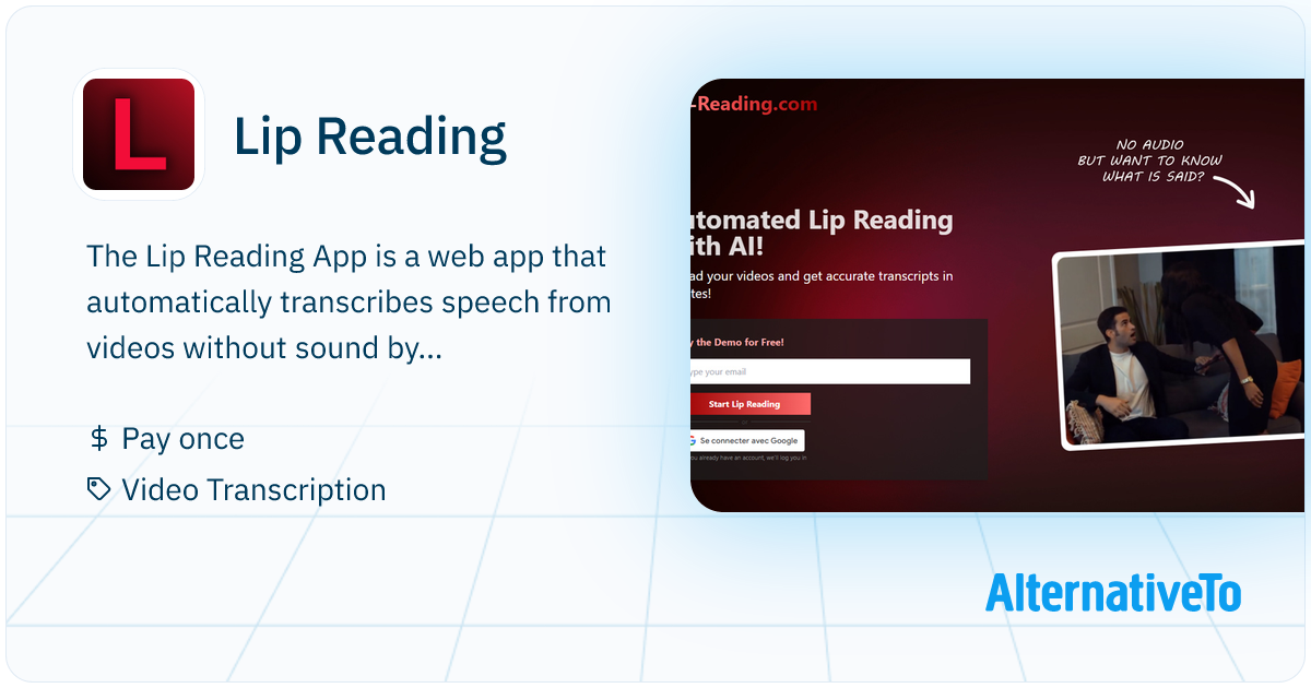 Lip Reading: A lip reading web app that uses AI to analyze lip ...