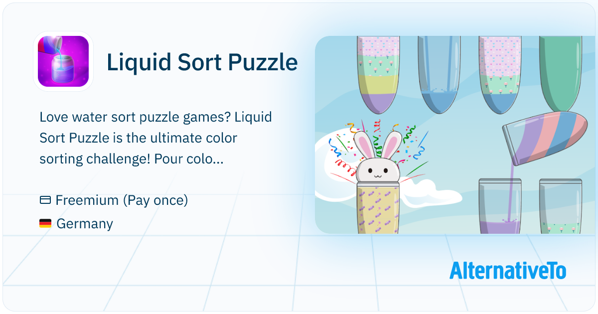 Liquid Sort Puzzle: Sort colors in bottles! Relaxing brain teaser ...