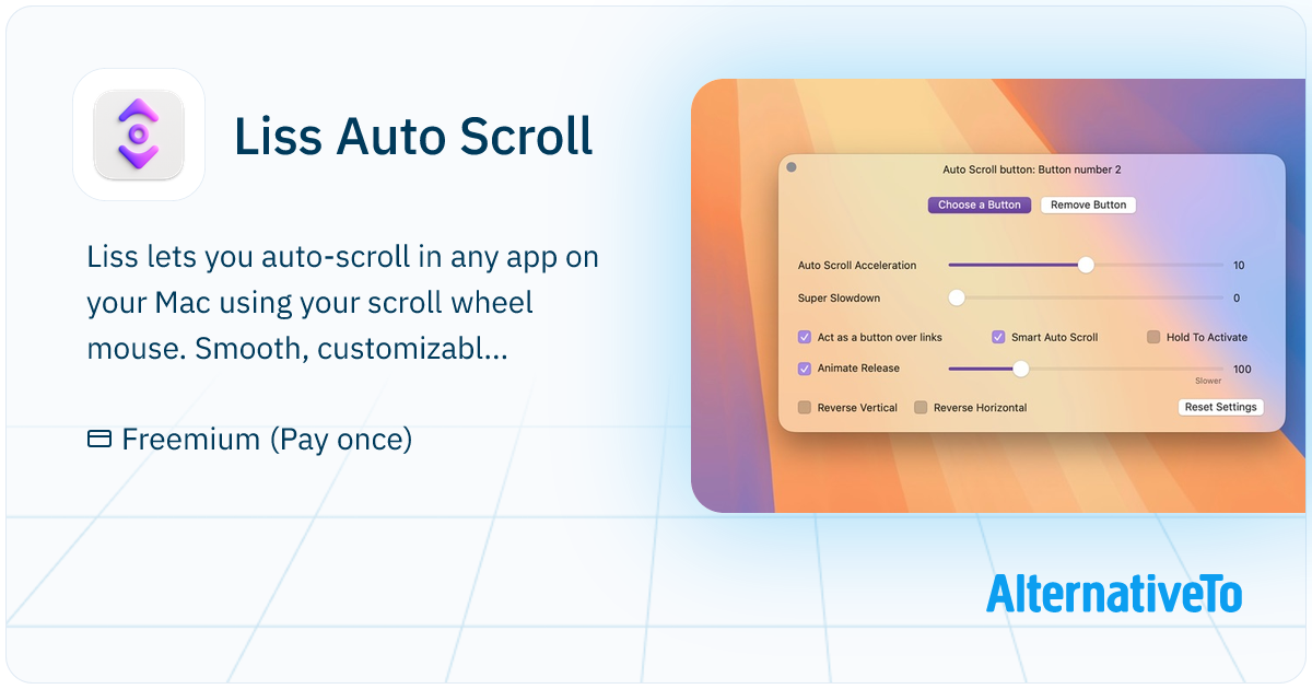 Liss Auto Scroll: Liss lets you auto-scroll in any app on your Mac ...