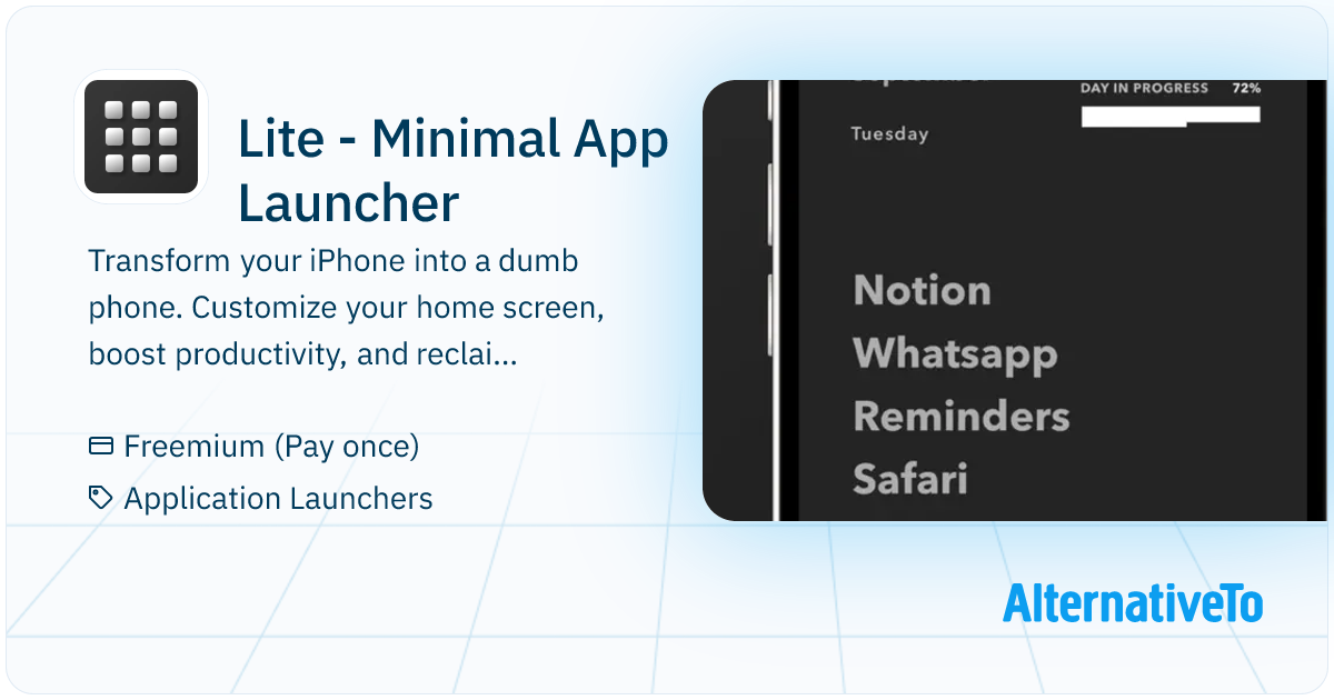 Lite - Minimal App Launcher: Transform your iPhone into a dumb phone ...