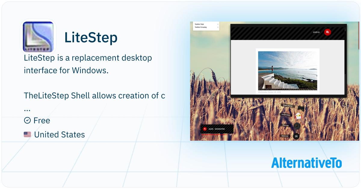 LiteStep: Replacement desktop interface for | AlternativeTo