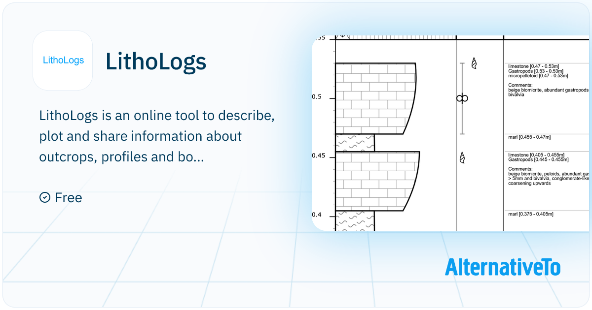 LithoLogs: Create and share SVG lithology logs online | AlternativeTo