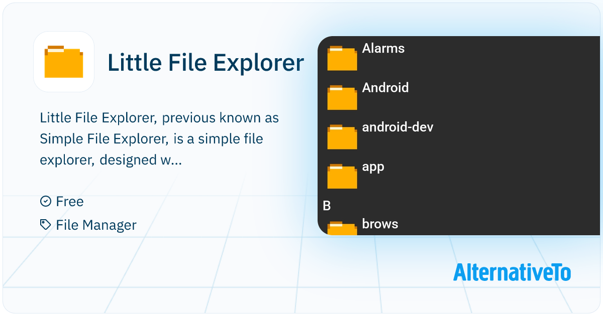Little File Explorer: Android 1.0+ mini file explorer and manager ...