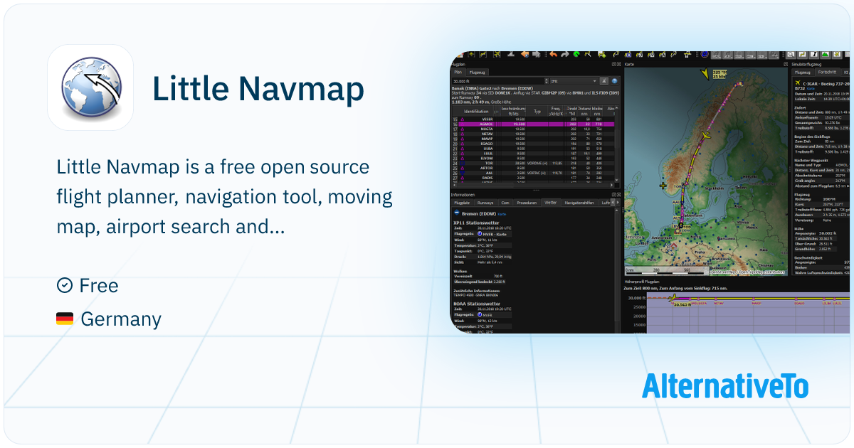 Little Navmap: Free flight planner, navigation tool, moving map ...
