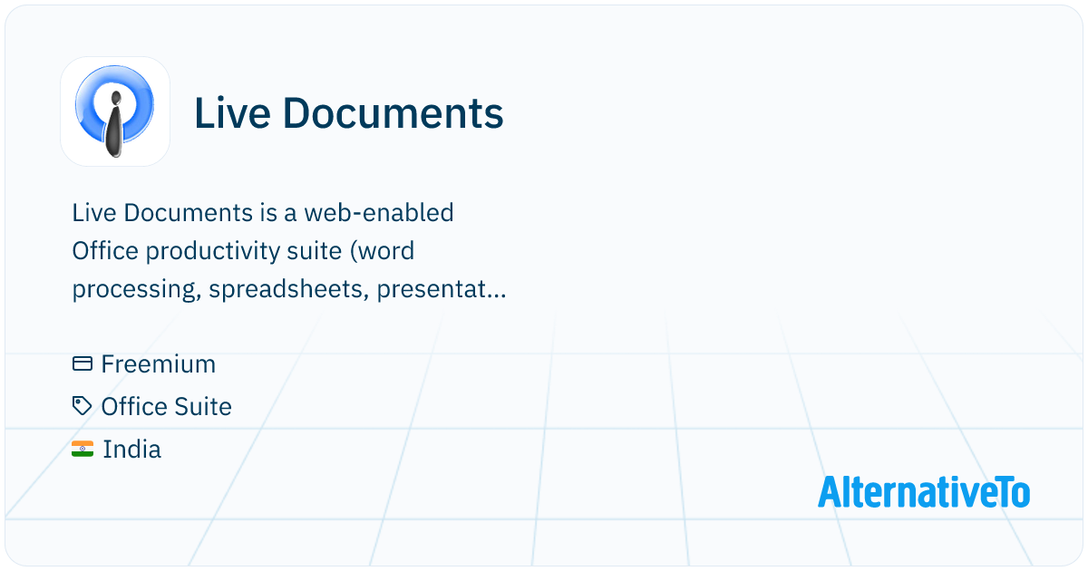 Live Documents: Web-enabled Office | AlternativeTo