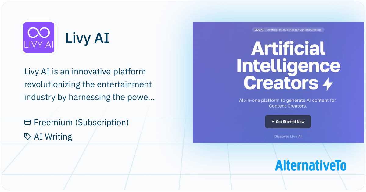 Livy AI: Offer AI-powered content creation services, including ...